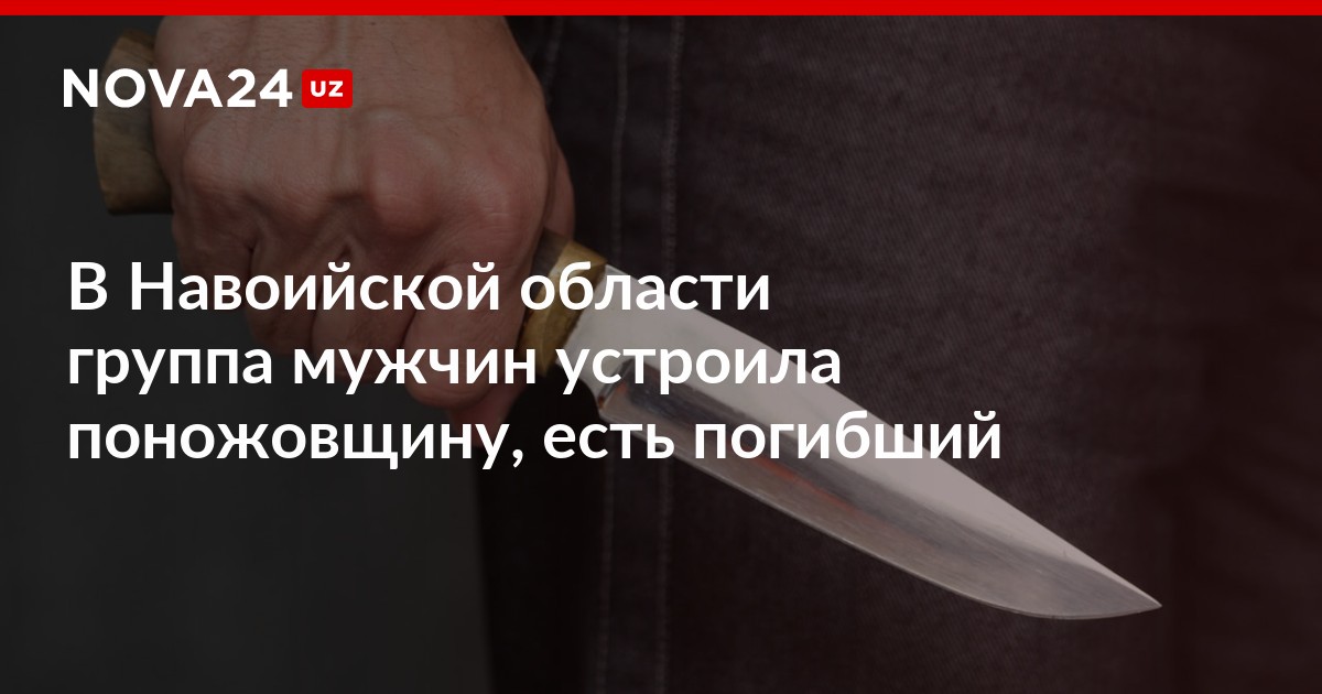 В Навоийской области группа мужчин устроила поножовщину, есть погибший — NOVA24.UZ