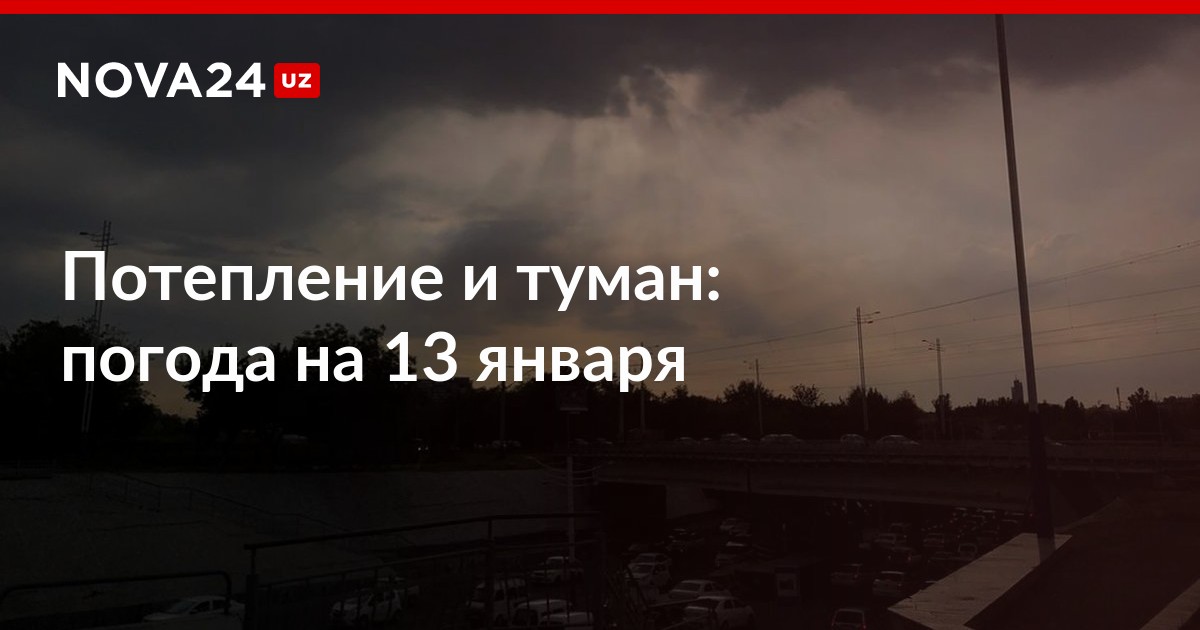 Потепление и туман: погода на 13 января — NOVA24.UZ