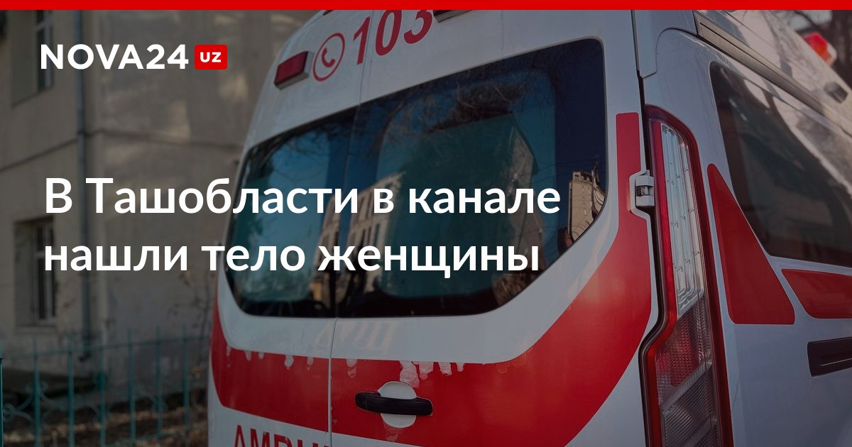 В Ташобласти в канале нашли тело женщины — NOVA24.UZ