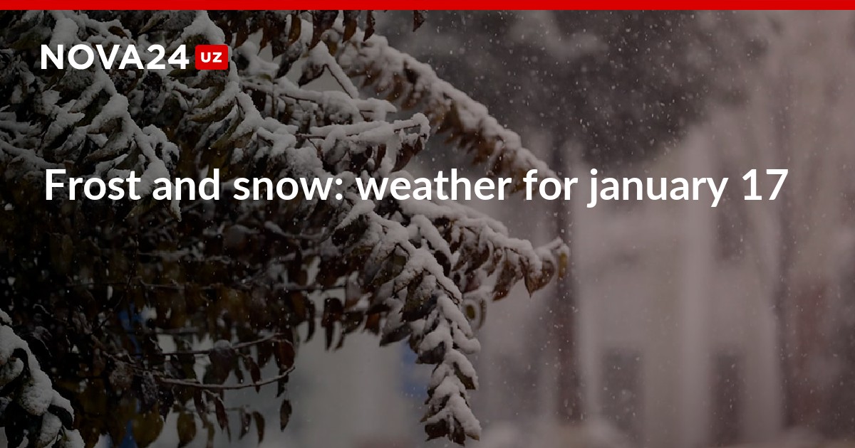 Frost and snow: weather for january 17 — NOVA24.UZ